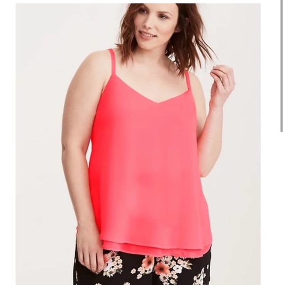 torrid | Tops | Nwt Torrid Sophie Chiffon Swing Camisole Blouse Size 2 ...